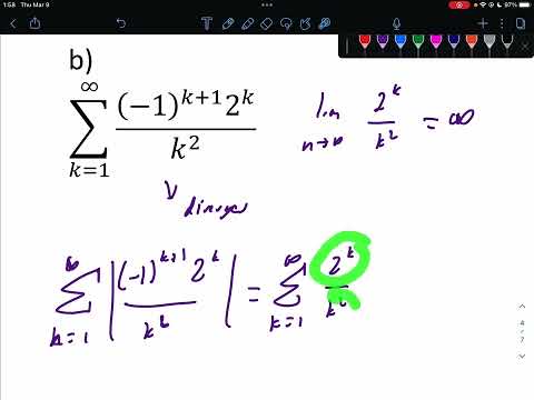 Calculus BC - Absolute and Conditional Convergence, and Alternating ...