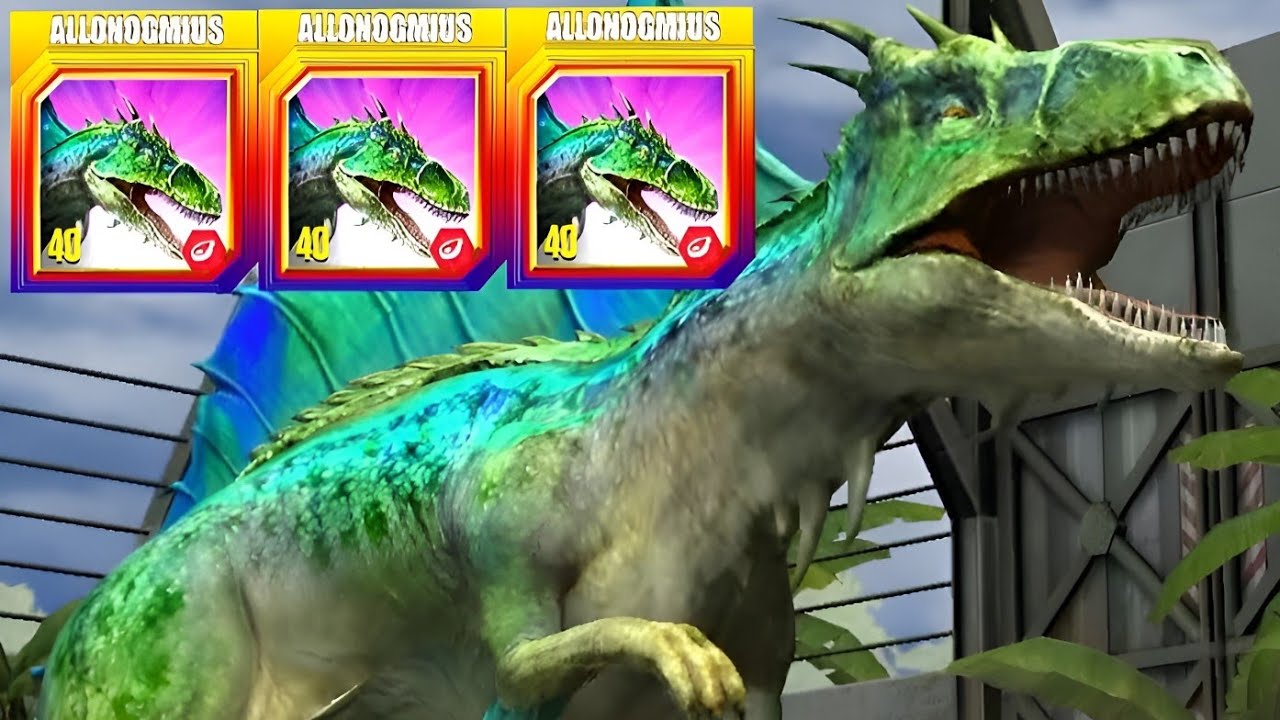ALLONOGMIUS HYBRID 3X MAX LEVEL FEEDING & BATTLES!! Jurassic World The ...