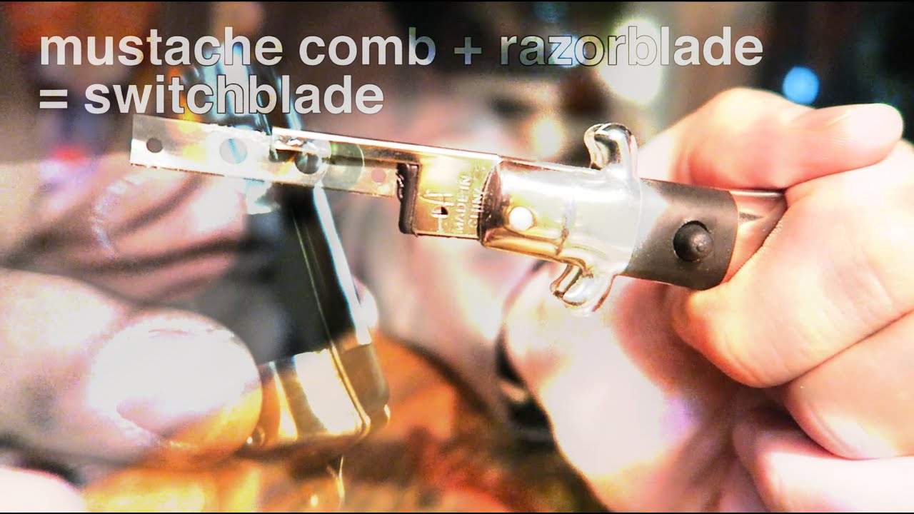 tiny homemade switchblade - YouTube