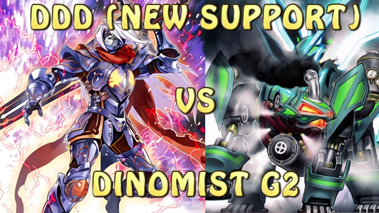 YUGIOH DDD New Support VS Dinomist Game 2 - YouTube