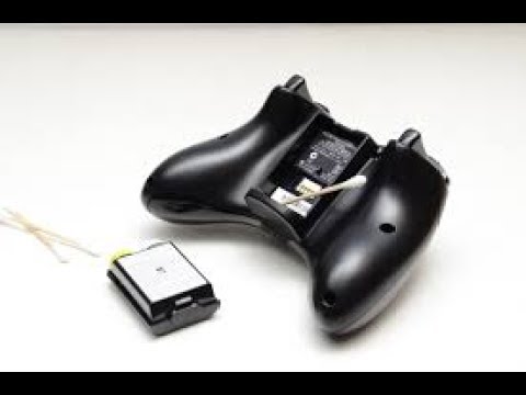 How to use an Xbox 360 controller without a back piece part 2 - YouTube
