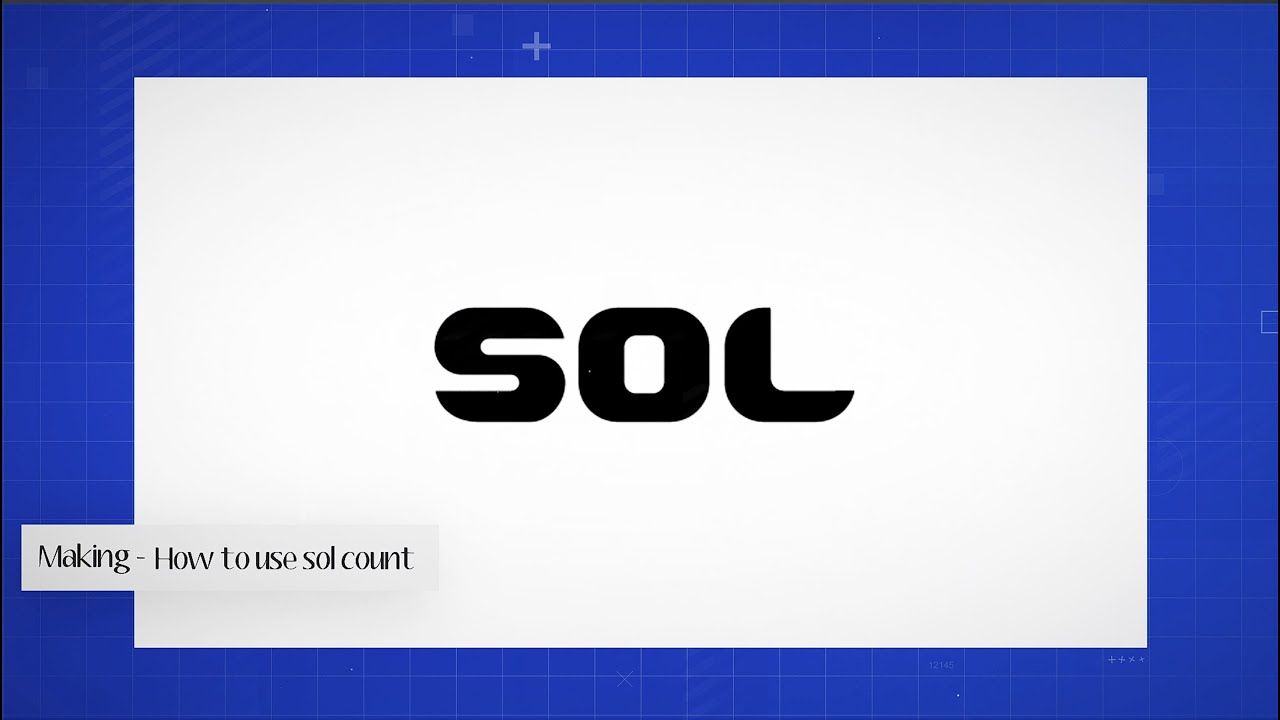 SOL COUNT PORTFOLIO 영상 - YouTube