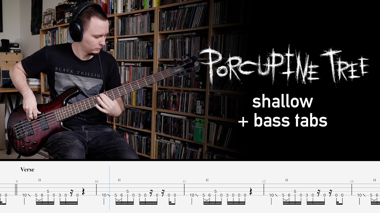 Porcupine Tree - Shallow - Bass Cover + tabs - YouTube