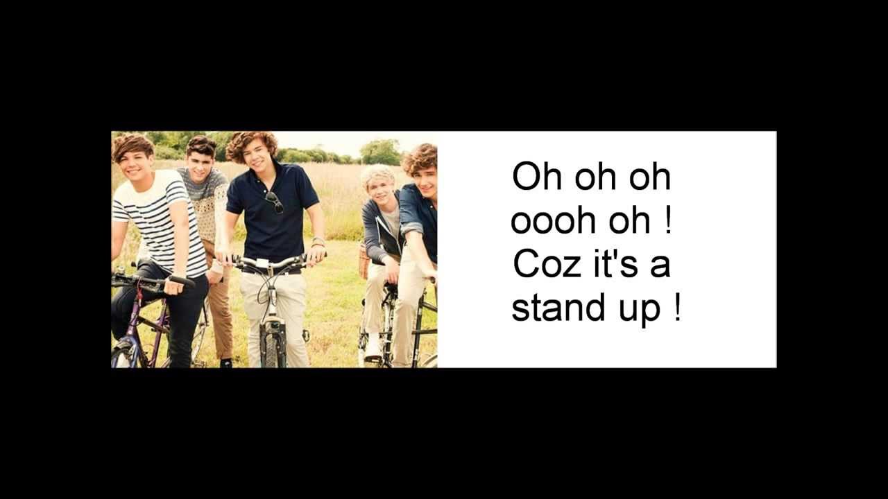 Stand up One Direction Lyric Video With Pictures wmv - YouTube