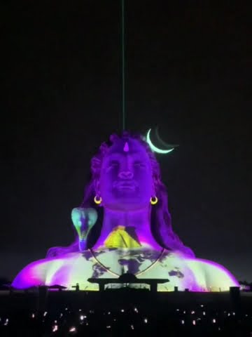 Isha #adiyogi....3D light show.... 🕉️ - YouTube