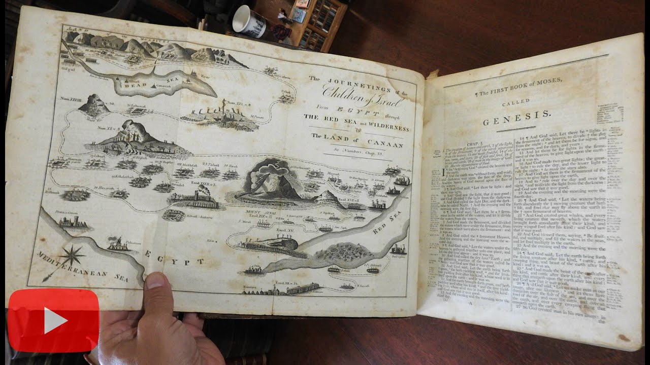 Holy Bible c.1814 Matthew Carey early American rare maps plates | Brian ...