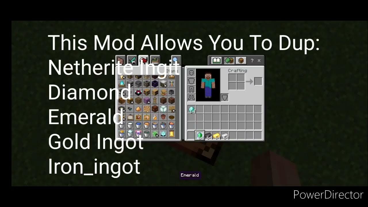 New Duplication Mod In Minecraft - YouTube