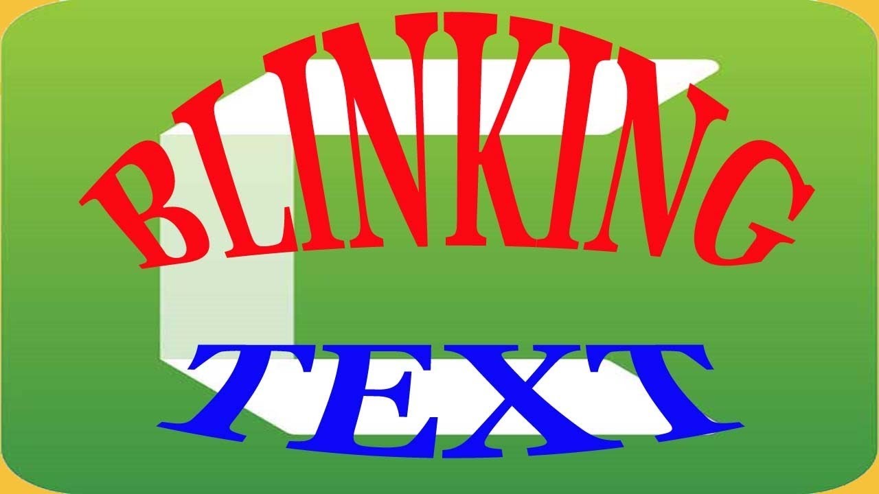 HOW TO CREATE BLINKING WORDS IN CAMTASIA - YouTube