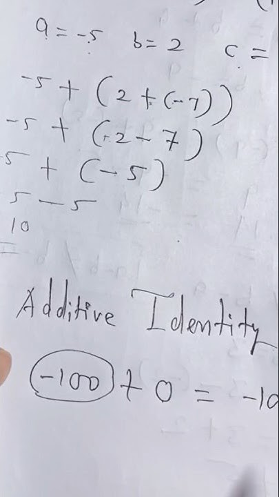Additive identity for Integers class 7 #shorts #akashkundekar #maths # ...
