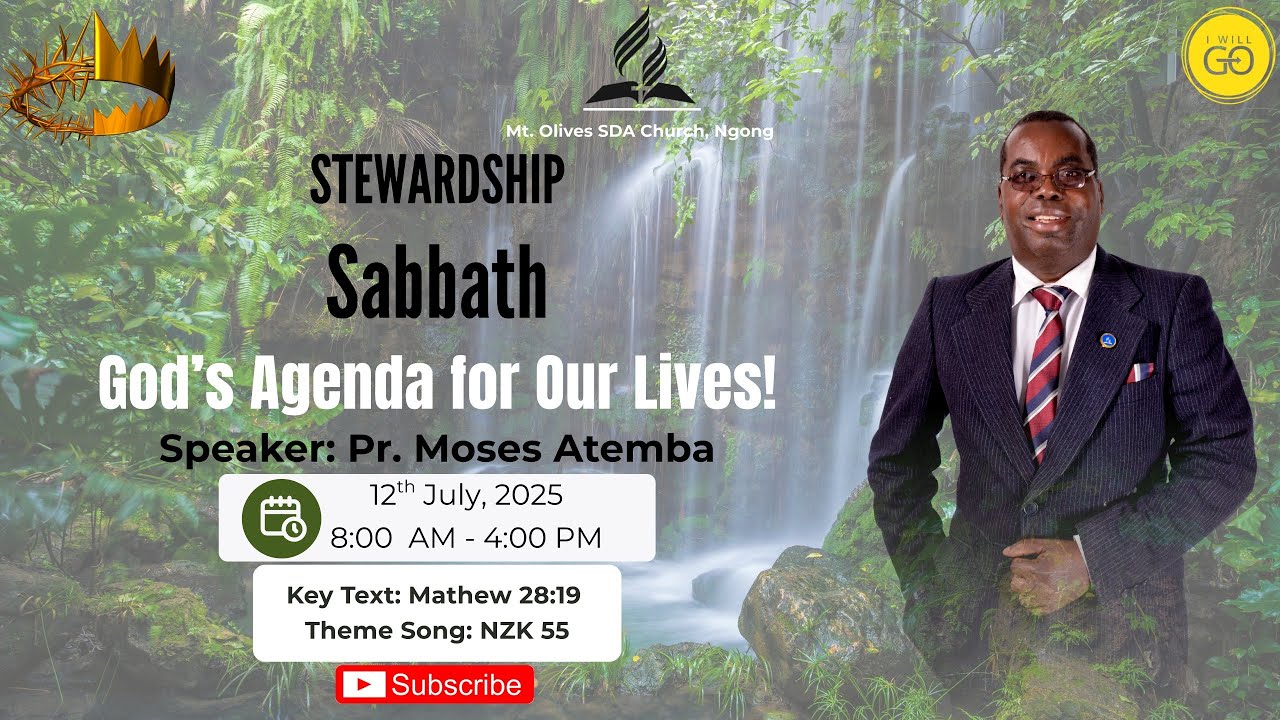 STEWARDSHIP SABBATH //GOD'S AGENDA FOR OUR LIVES //PR. MOSES ATEMBA//11 ...