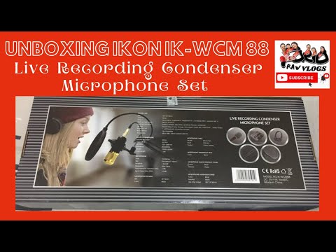 UNBOXING IKON IK-WCM88 | LIVE RECORDING CONDENSER MICROPHONE SET ...