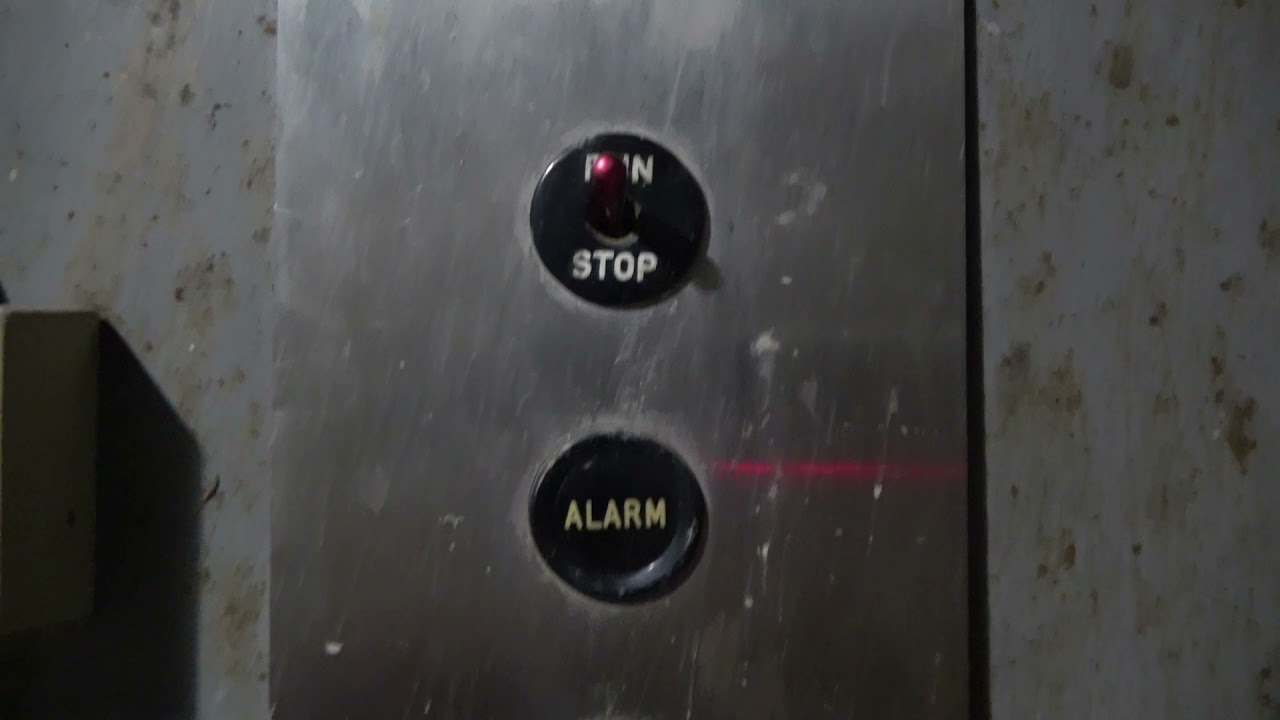 Vintage Dover Hydraulic Freight Elevator at Harrington Tower, TAMU in ...