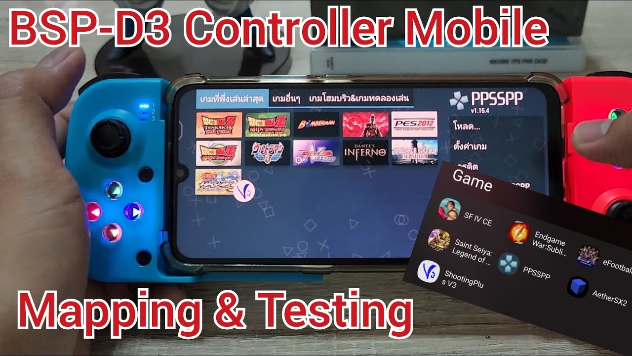 การเชื่อมต่อจอย BSP-D3 กับมือถือ การ Mapping และตั้งค่าต่างๆ ง่ายๆ ...