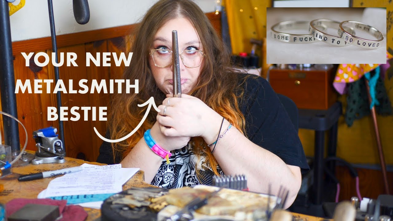 How To Make A Stamped Silver Ring For BEGINNERS! - YouTube