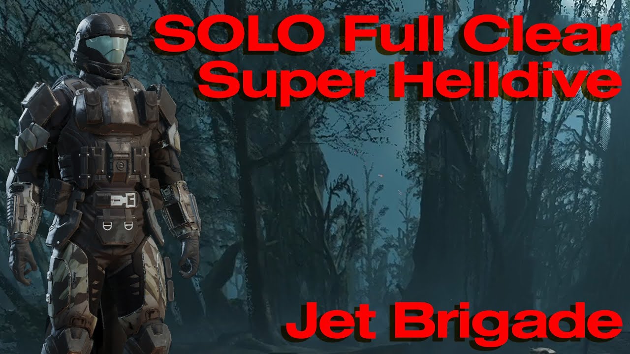 Helldivers 2 - Retrieve Data - Solo Full Clear - Difficulty 10 Jet Brigade Gameplay - YouTube