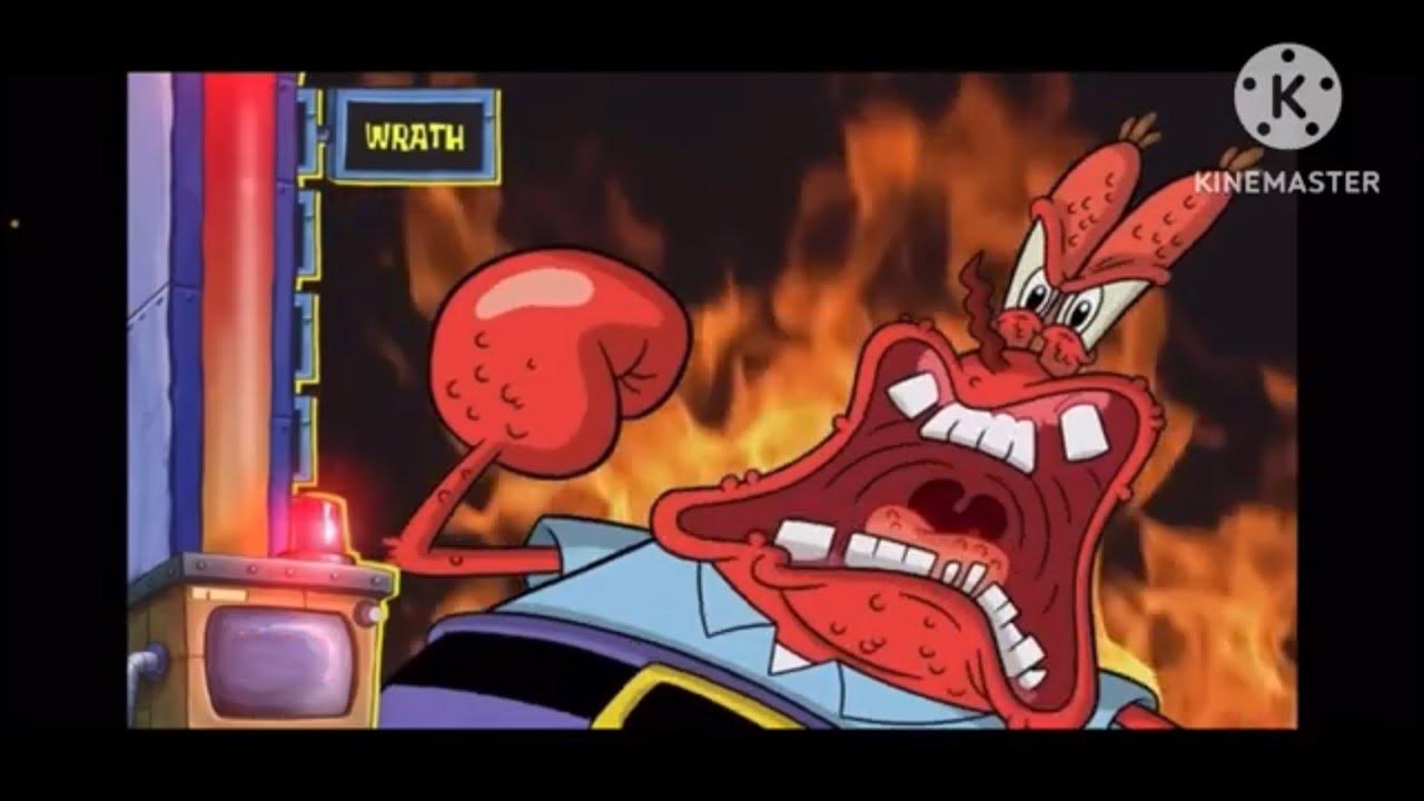 Mr Krabs Gets Very Mad - YouTube