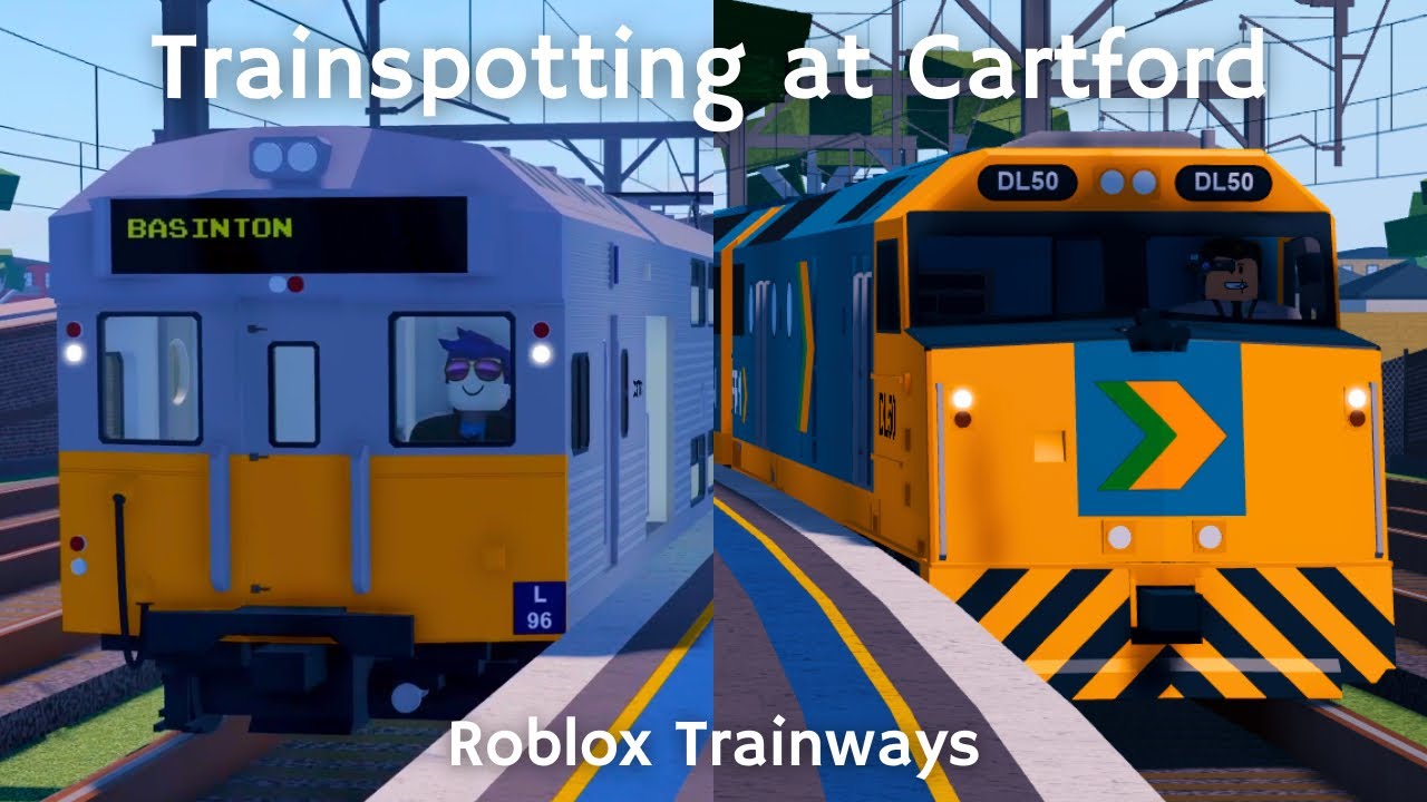 Trainspotting at Cartford | Roblox Trainways - YouTube