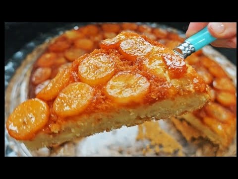 🔴 YOK BÖYLE BİR LEZZET‼️HERKES LEZZETİNE HAYRAN KALDI 👌KARAMELLİ MUZLU KEK TARİFİ 