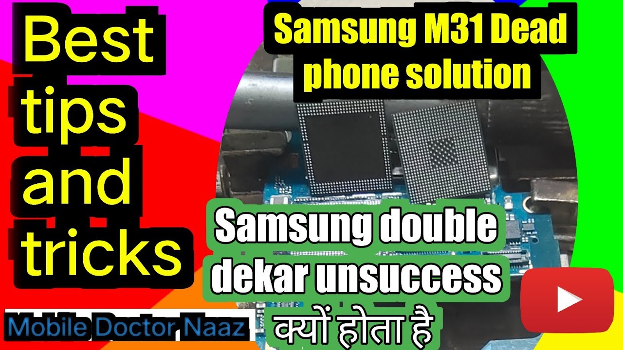 Samsung Double Decker Cpu reballing and cleaning tutorial | Samsung M31 ...