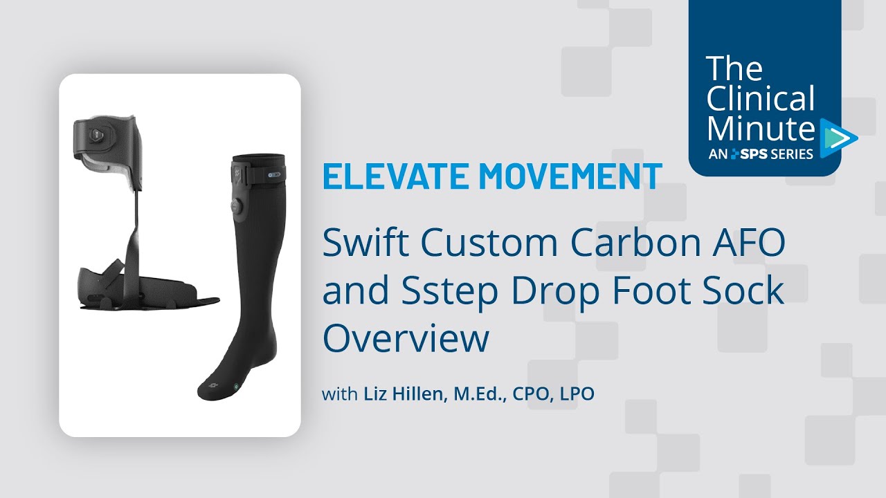 Elevate Movement Swift Custom Carbon AFO and Sstep Drop Foot Sock ...