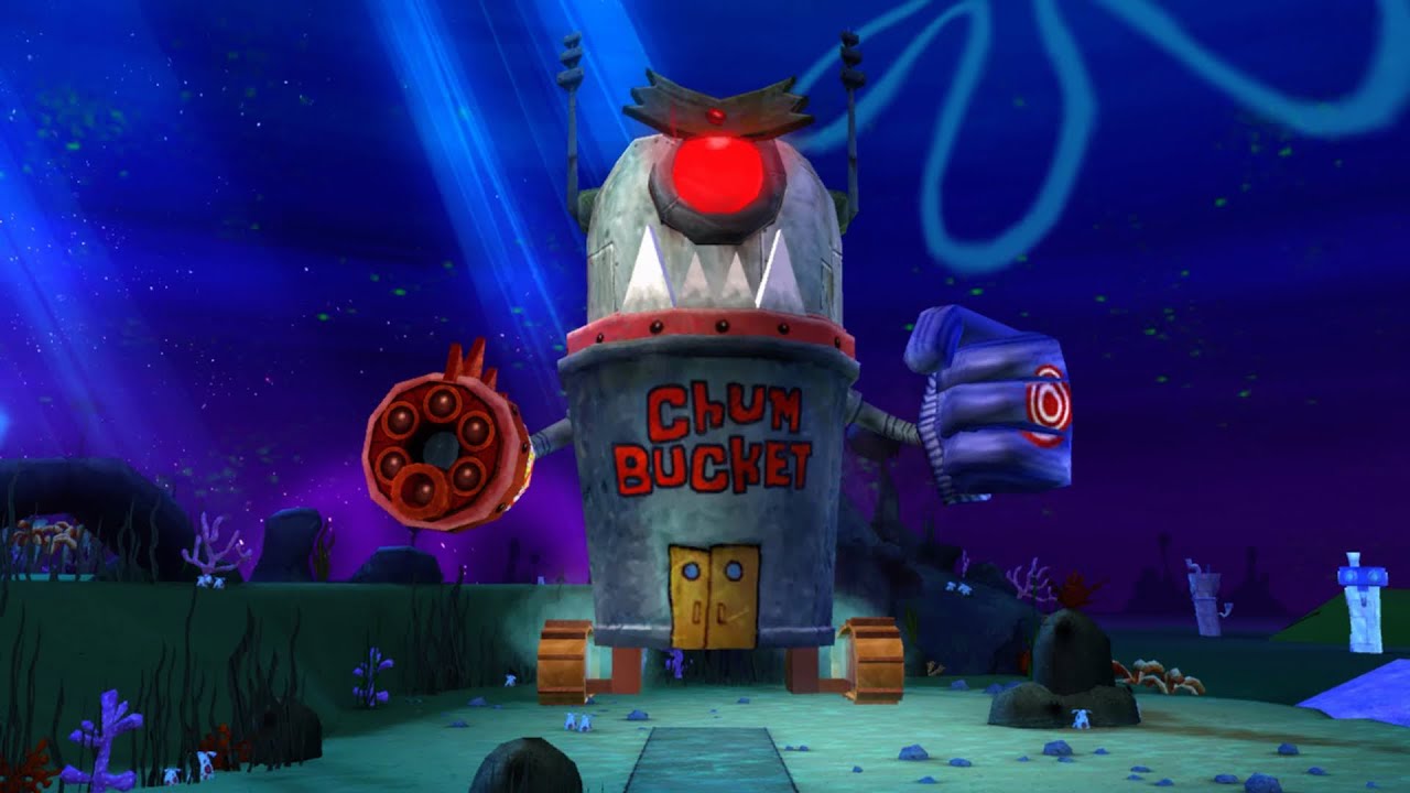 SpongeBob SquarePants: Truth or Square - Robo Plankton Boss Fight ...