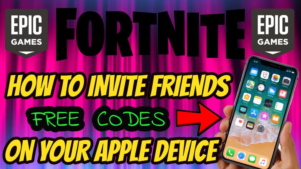 FORTNITE How to invite friends on your phone - YouTube