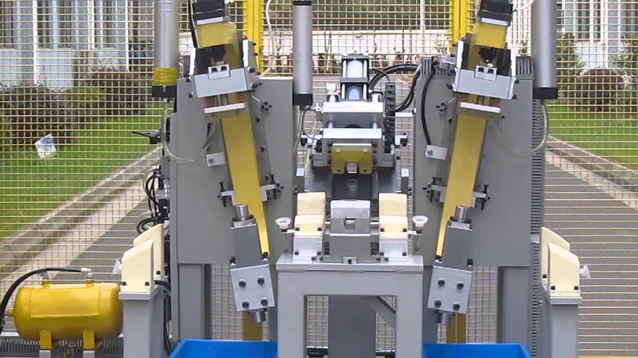 Ultrasonic punching machine - YouTube