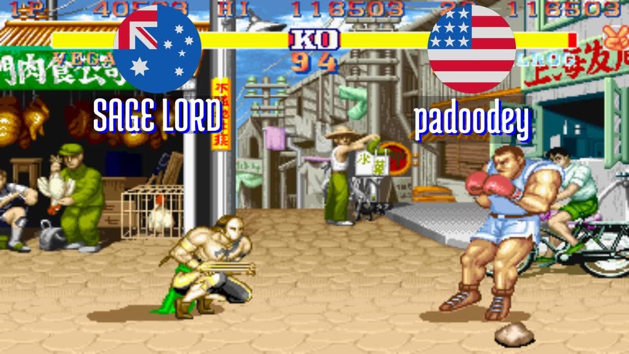 FT3 @sf2hf: SAGE LORD (AU) vs padoodey (US) [Street Fighter II Hyper ...