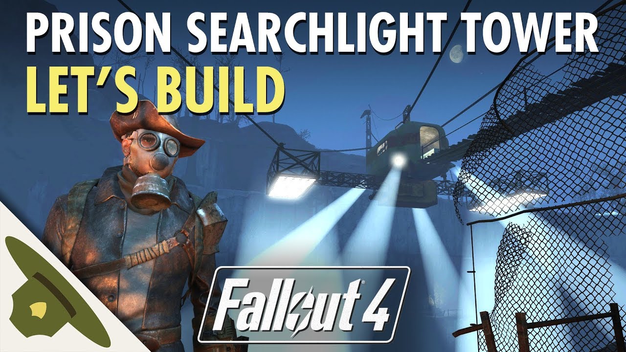 Fallout 4: Thicket Excavations Prison | Massive searchlight tower ...