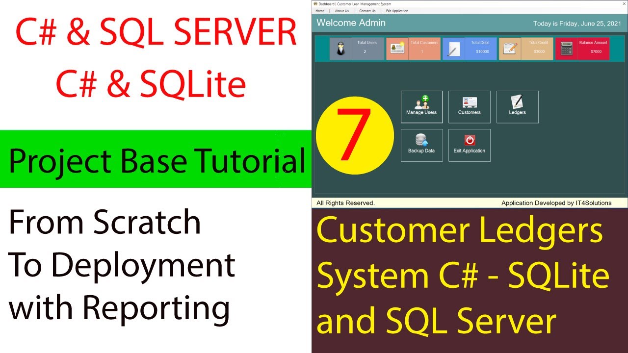 07-C# | SQL Server | SQLite Tutorial in Urdu - Customer and Ledgers ...
