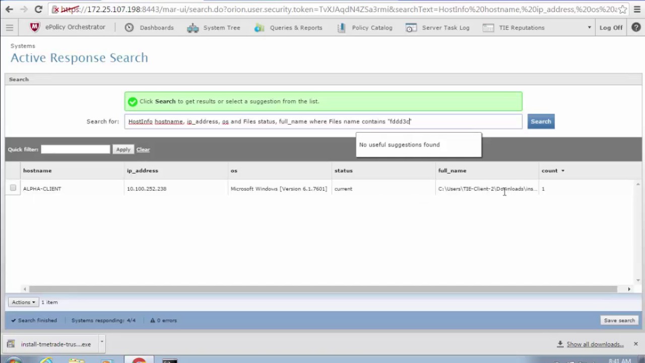 McAfee Active Response integration with Advanced Threat Defense Demo ...
