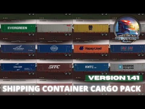 🚛 Shipping Container Cargo Pack for ATS 1.4x 🔥 - YouTube