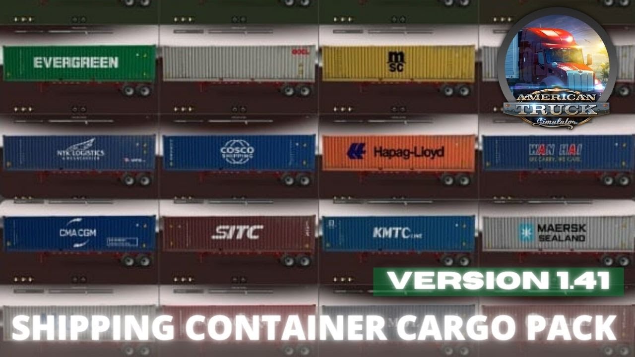 🚛 Shipping Container Cargo Pack for ATS 1.4x 🔥 - YouTube