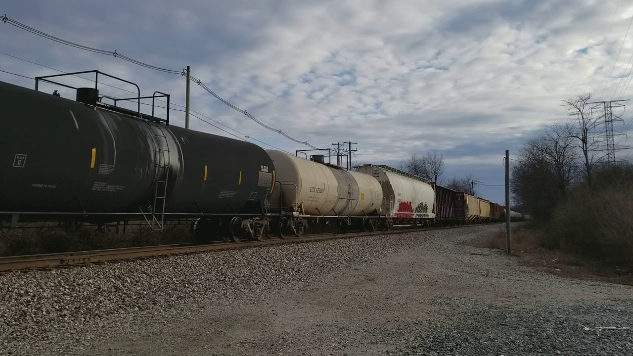KCS 4583, KCS 3969, CN 2292 & CN 2703 lead a Northbound Freight into ...