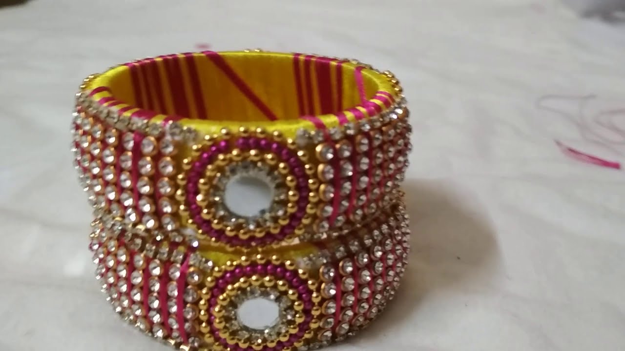 Silk Thread Bangles For Kids//Heavy Bangles//DIY Beautiful Silk Thread ...