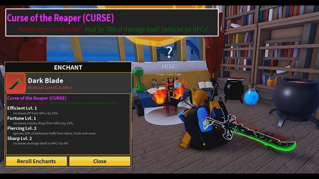 Dark Blade With Curse Of The Reaper - YouTube