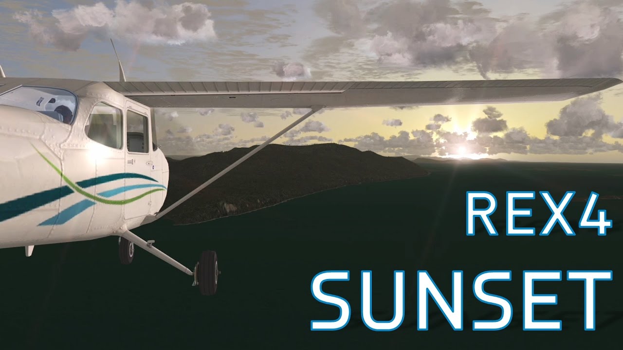FSX Sunset with REX 4 | Friday Harbor - YouTube