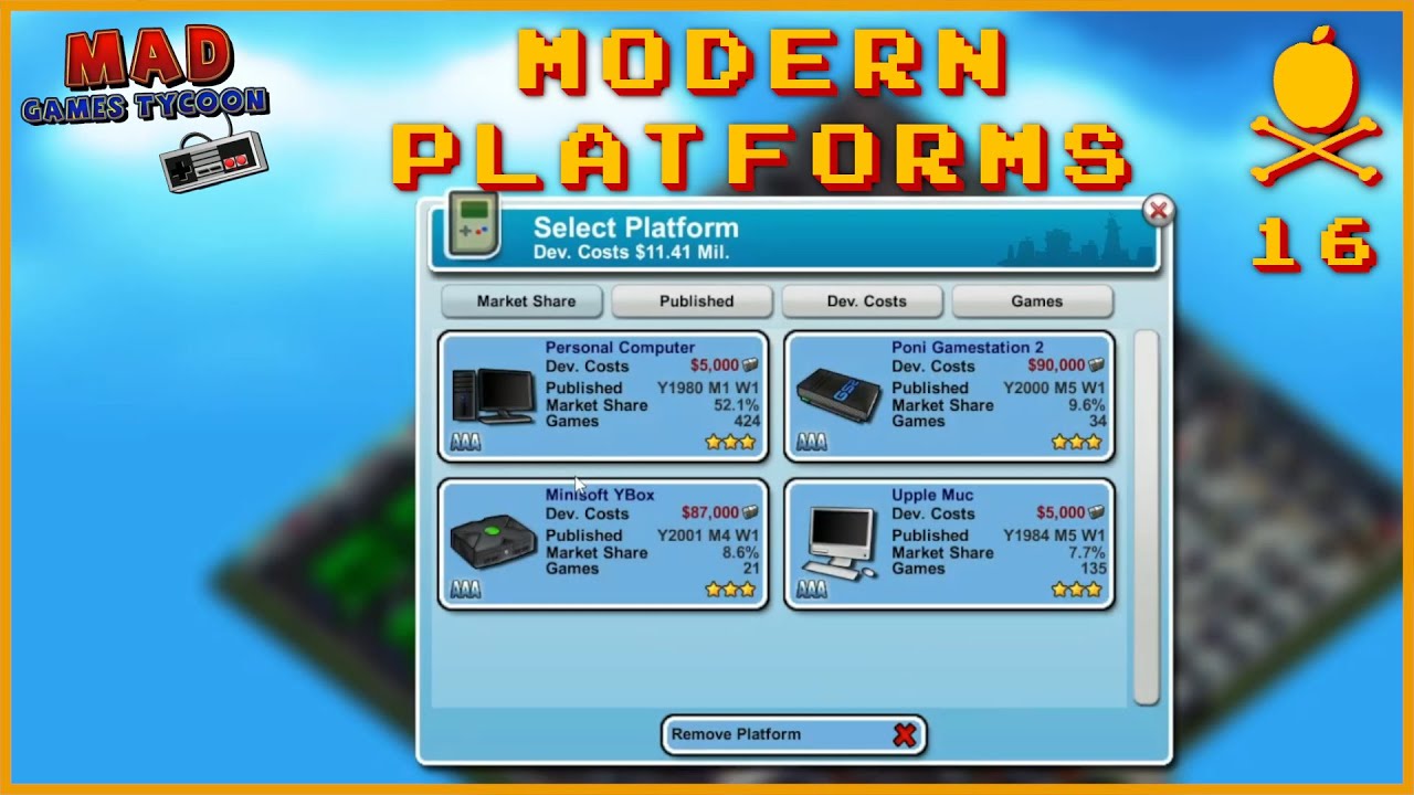 Will our own hardware compete with Modern Platforms? - Mad Games Tycoon ...