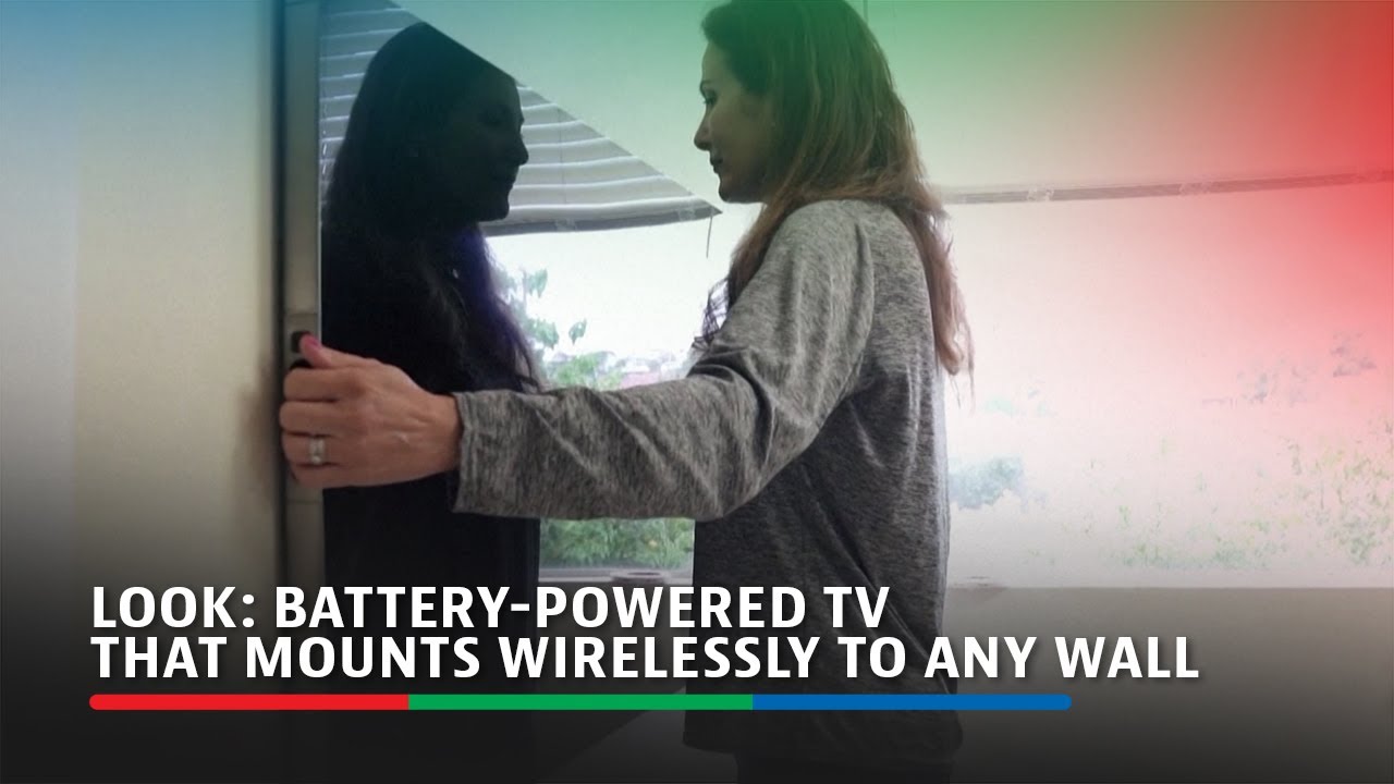 LOOK: Battery-powered TV that mounts wirelessly to any wall - YouTube