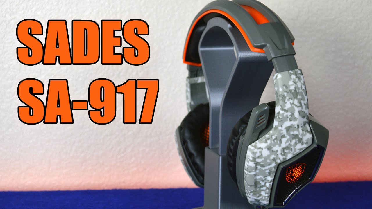 SADES SA-917 Gaming Headset Review and Mic Test - YouTube