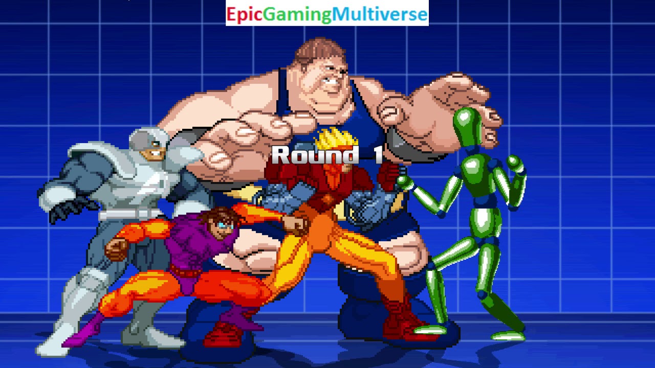 Blockhead VS The Brotherhood of Mutants (Avalanche, Blob, And Pyro) In ...