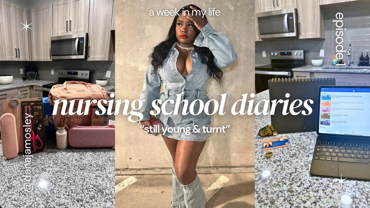 Nursing School Diaries ︎ EP:1 | NURSING STUDENT VLOG | 1st week ...