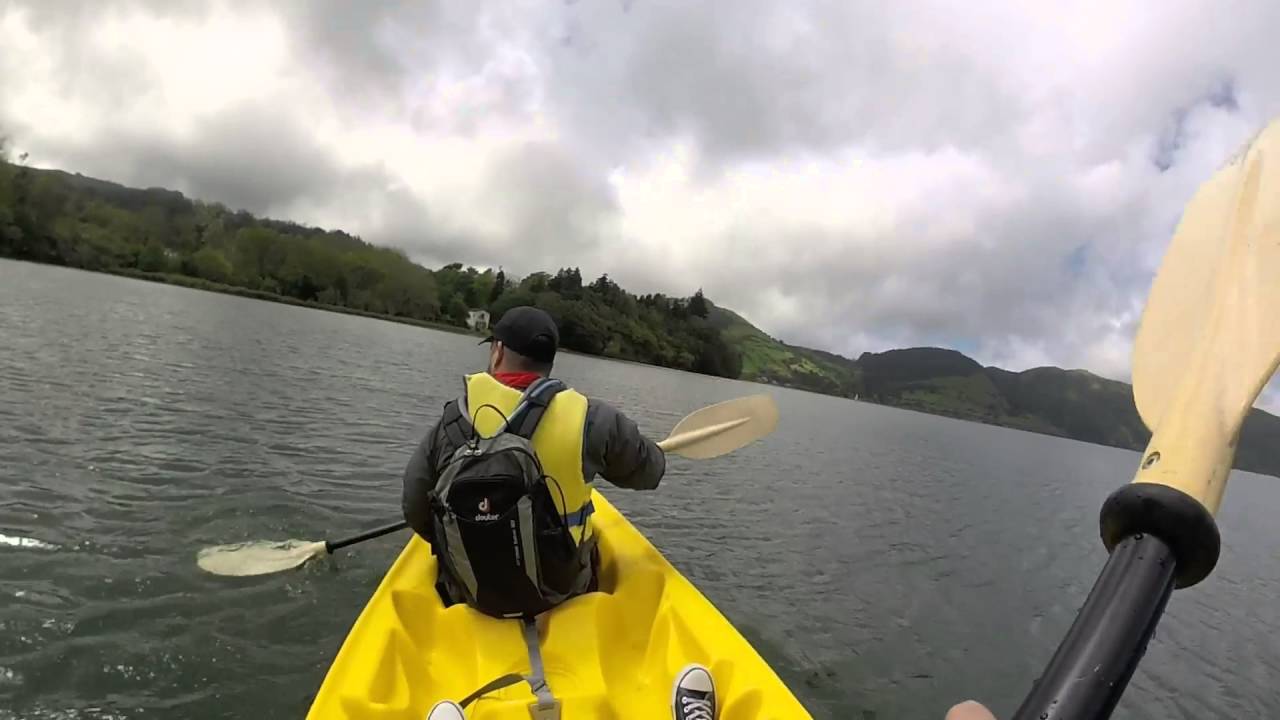 Kayaking at Lagoa das Sete Cidades - YouTube