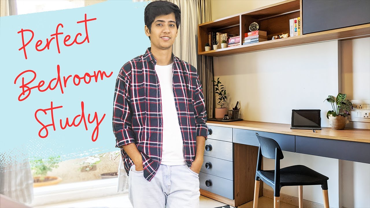 Creating A Perfect Bedroom Office or Study Space - YouTube