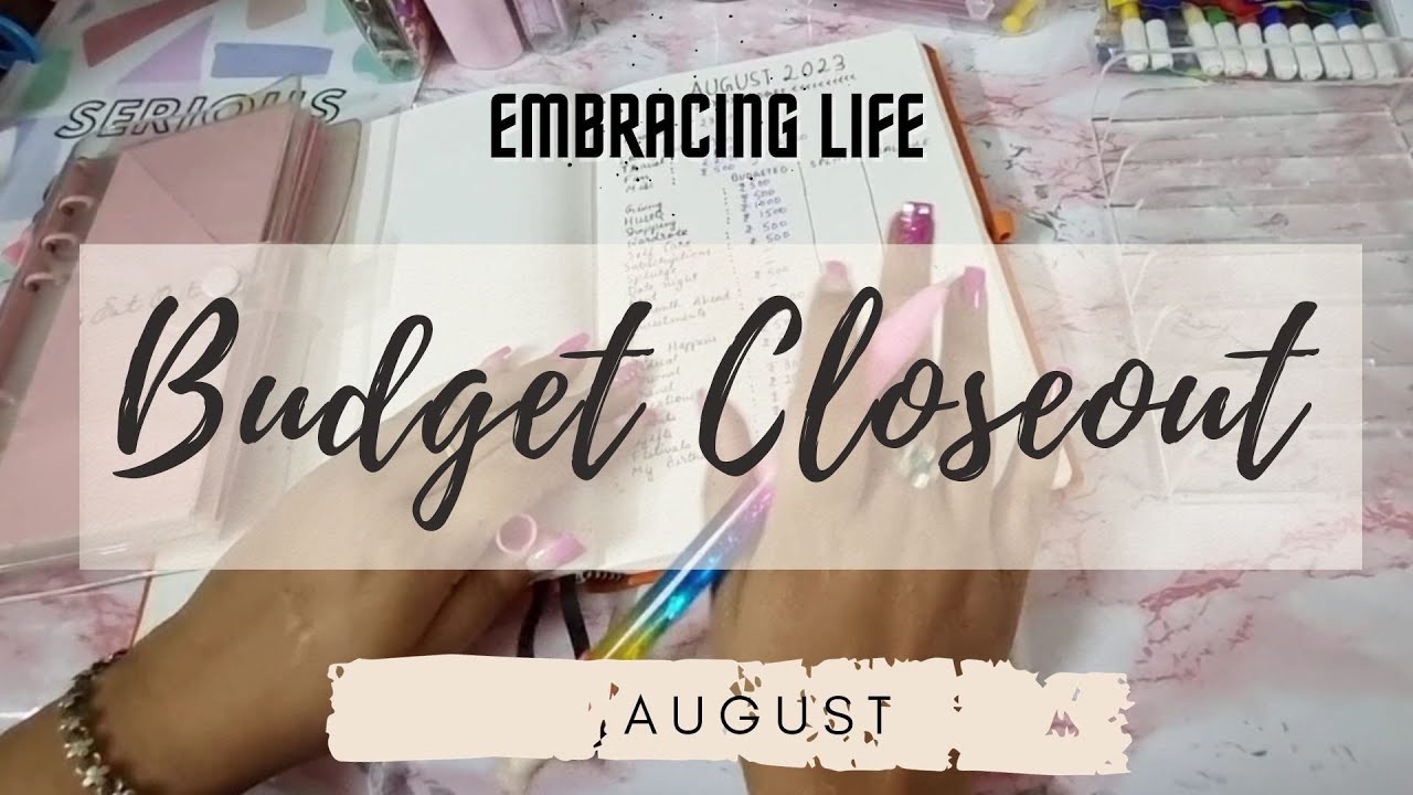 Sad news about my splurge envelope 😞 | BUDGET CLOSEOUT AUGUST 2023 ...