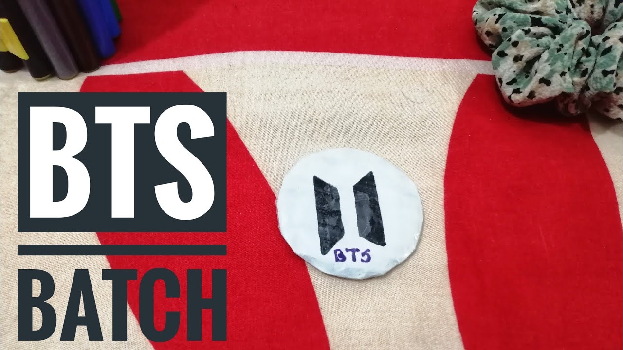 How to make Diy BTS Batch || Easy Craft || Annad & Hafsa Art"s || #annad_hafsa_art || - YouTube