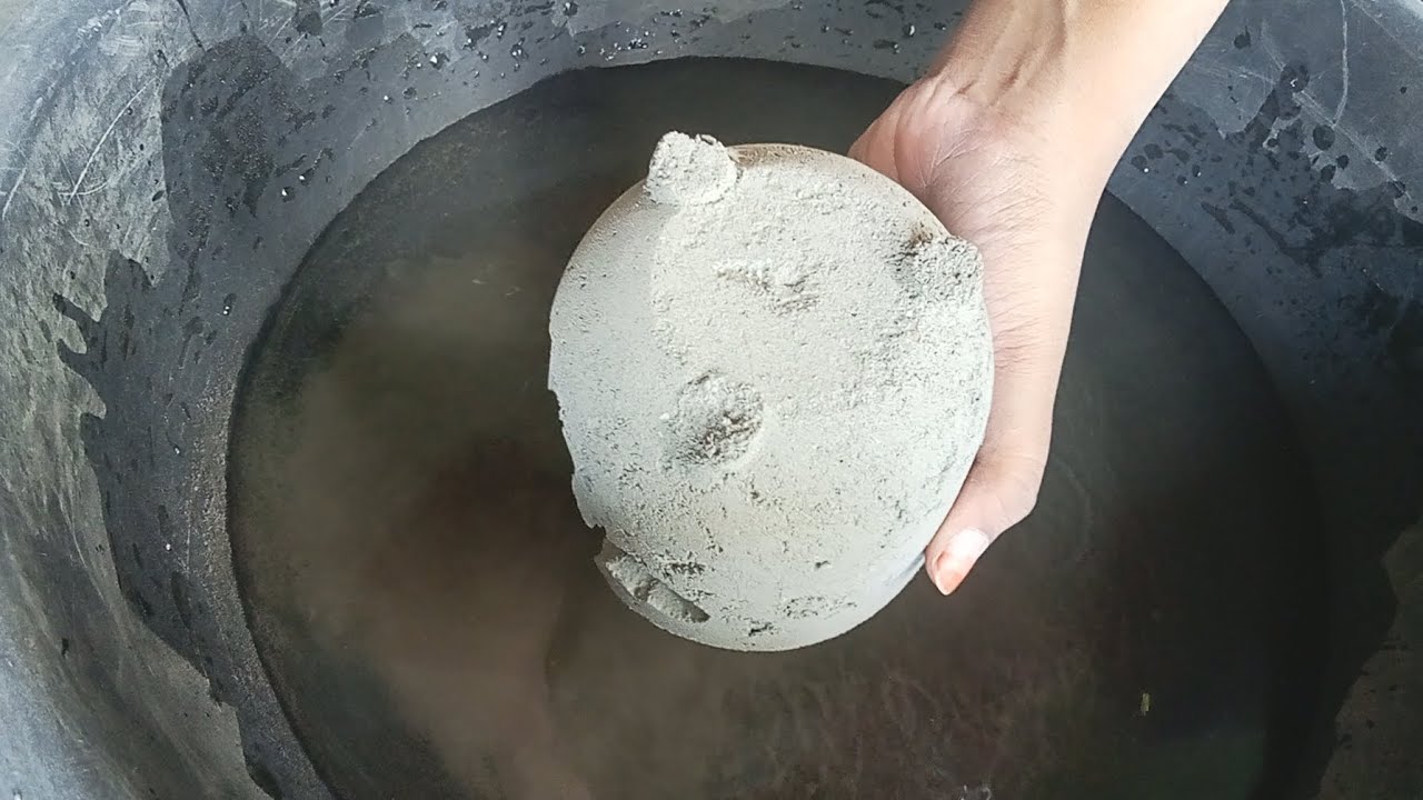 Pure cement blocks crumbling in water 💦|Satisfying video|Asmr puppys ...
