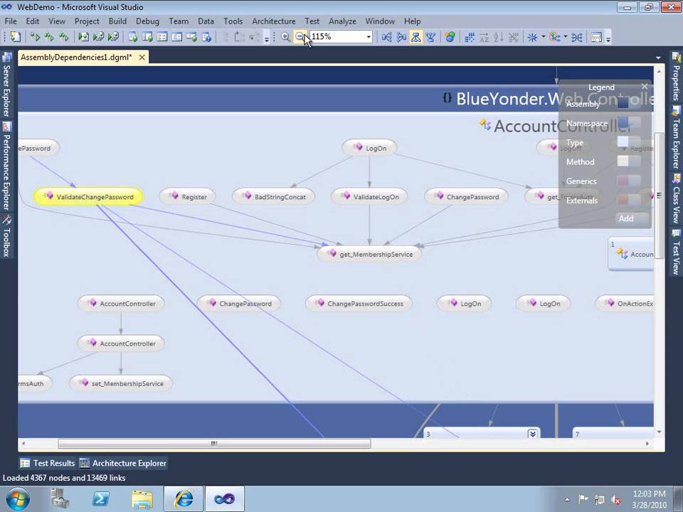 Dependency Diagrams (VS2010 Quick Hit) - YouTube