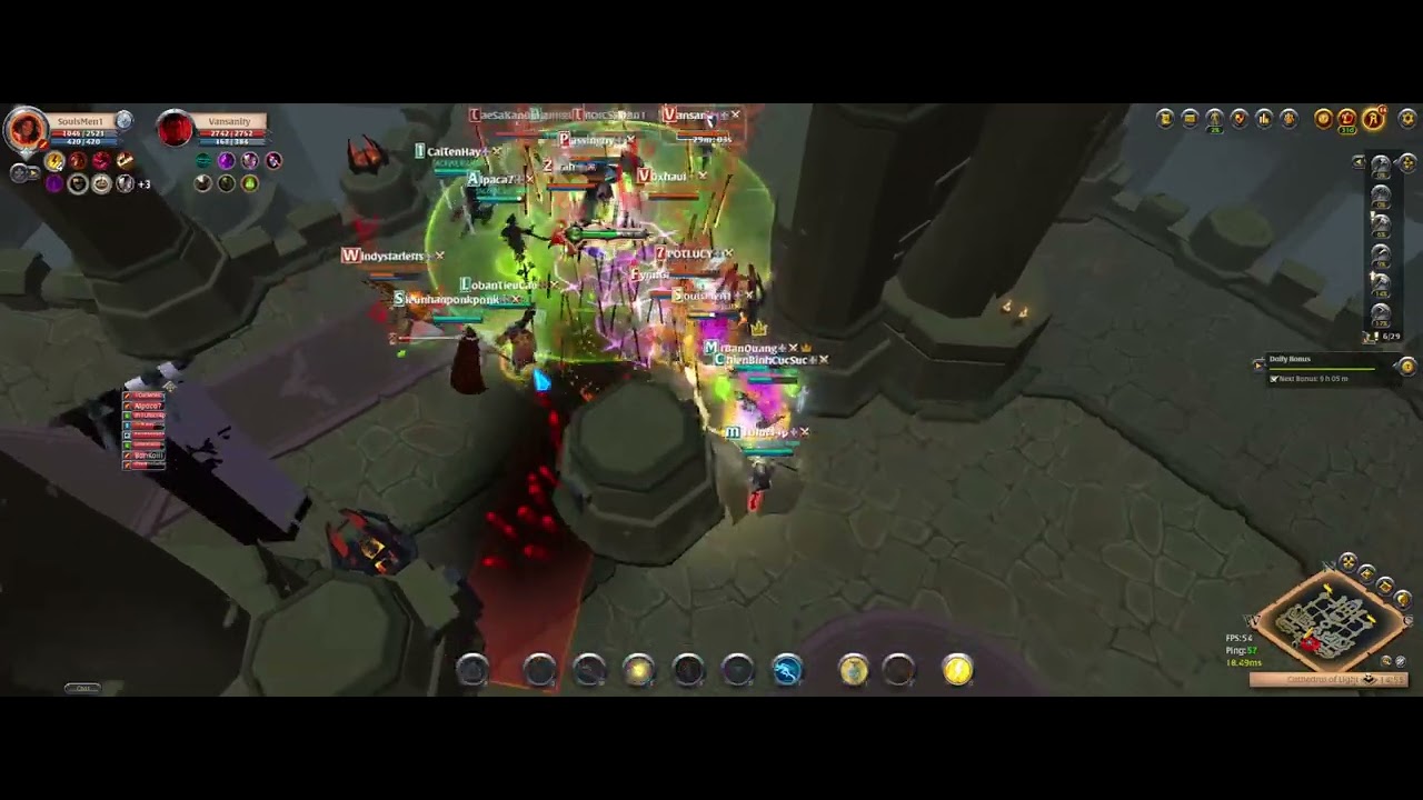 Albion Online AEBULIEM " Dive static morgana " Clear Team !! - YouTube