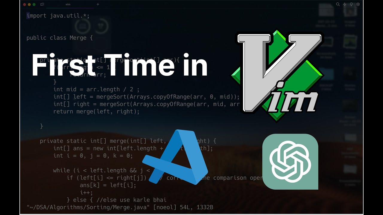 Insertion Sort w/ little VIM 🔥 - YouTube